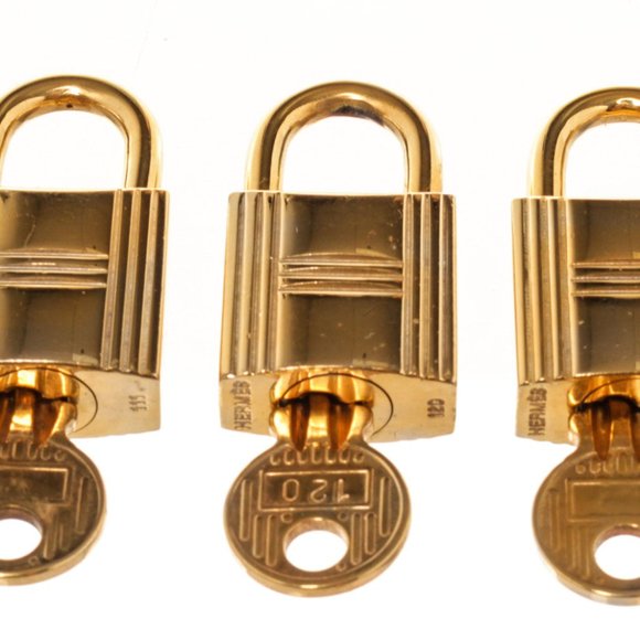 Hermes | Accessories | Hermes Gold Cadena Lock Key Set | Poshmark